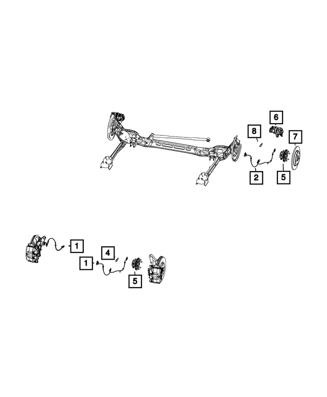 68312281AE - Anti-Lock Brakes Sensor Kit 2017-2024 Chrysler ...
