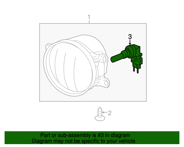 Toyota 2006-2014 Toyota Fog Lamp Bulb 90981-13081 | Toyota Parts