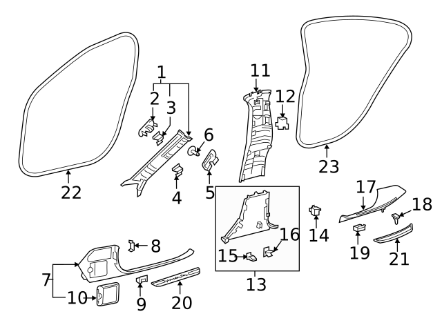 257-680-21-01 - Door Sill Plate 2019-2023 Mercedes-Benz ...