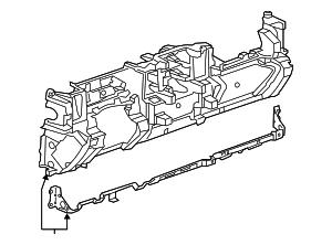 2014-2019 GM Instrument Panel Carrier 84257230 | TascaParts.com