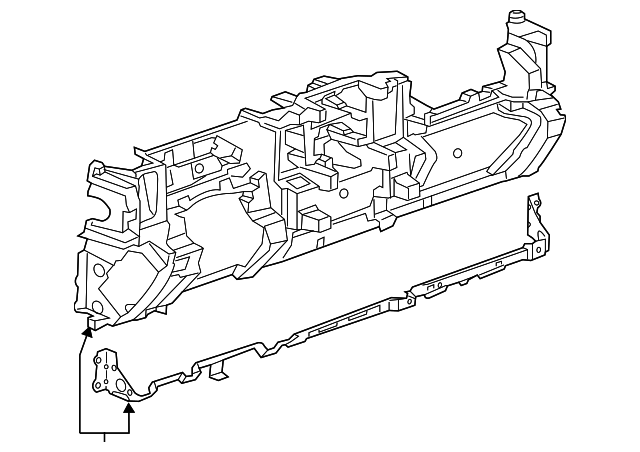 2014-2019 GM Instrument Panel Carrier 84257230 | Auto Parts Express