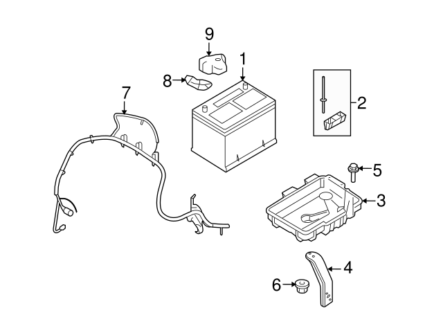 7T4Z-14450-A - Battery Cable Terminal End - 2007-2010 Ford | Eastgate ...