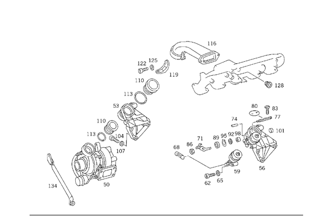 1990-1993 Mercedes-Benz 300 D Cylinder Pin 000007-005126 | Mercedes ...