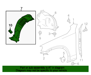 253-690-76-01 - Ft Fender Liner 2016-2022 Mercedes-Benz | Mercedes-Benz ...