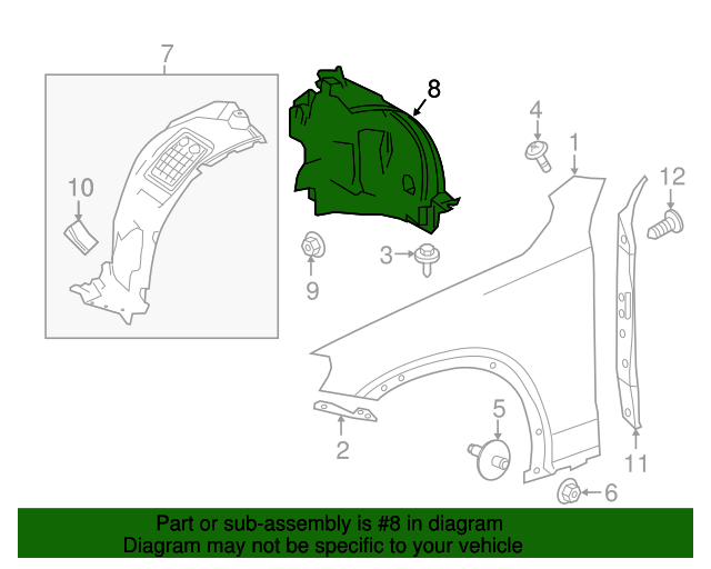 253-691-04-03 - Rear Fender Liner 2016-2022 Mercedes-Benz | Mercedes ...