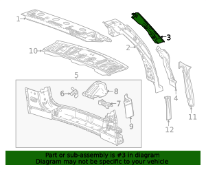 2021-2024 GM Quarter Panel Gutter 84641759 GM | GMPartsDirect.com
