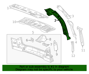 2021-2024 GM Rear Pillar Reinforced 84899944 GM | GMPartsDirect.com