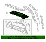 2021-2024 GM Rear End Upper Panel Reinforcement 84698498 GM ...