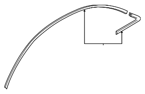 4H0-853-704-C-T94 - Drip Molding 2016-2018 Audi | Audi OEM Parts
