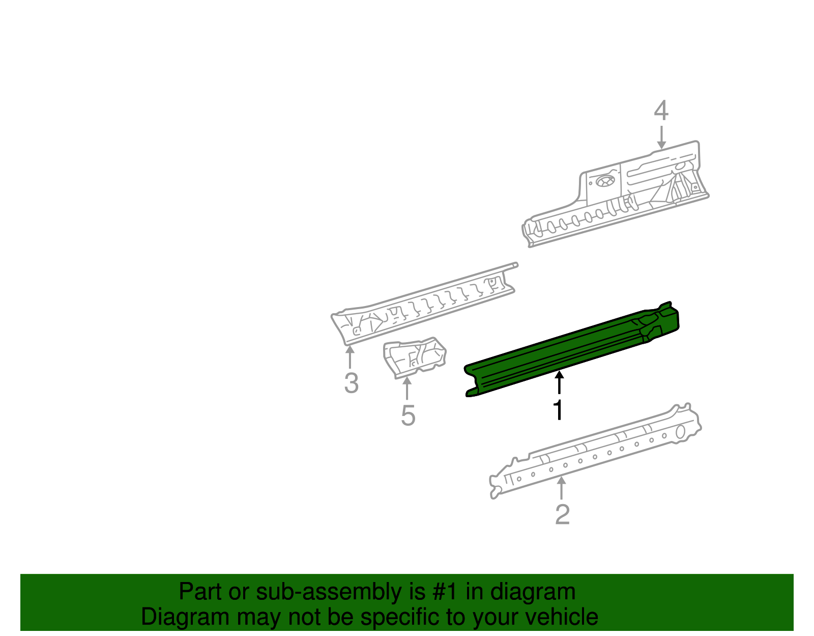 1995-2004 Toyota Tacoma Rocker Panel (Right) 61411-04031 | OEM Parts Online