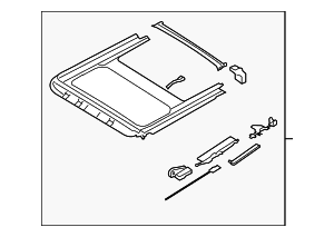 2005-2010 Volkswagen Jetta Sunroof Frame 1K5-877-049-A | vwpartscenter