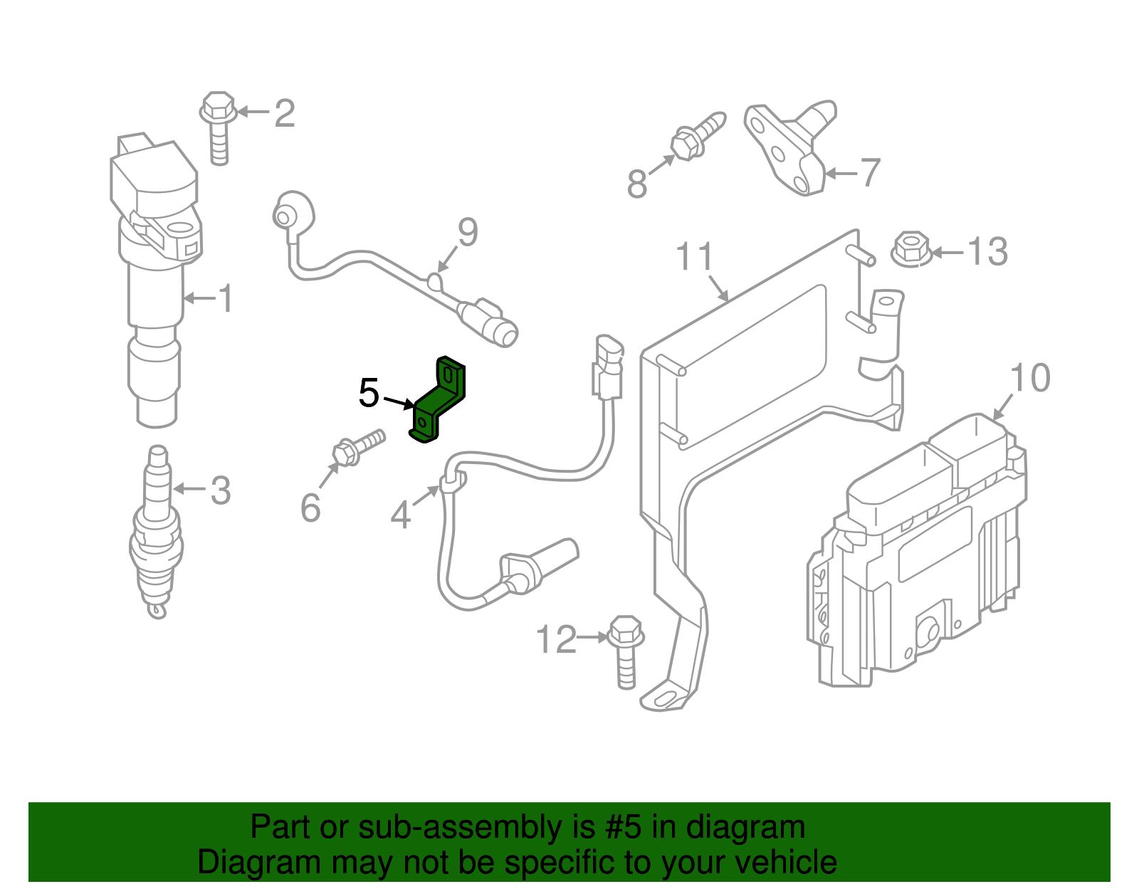 39181-2E610 - Crankshaft Sensor Bracket 2017-2020 Kia Optima | Kia ...