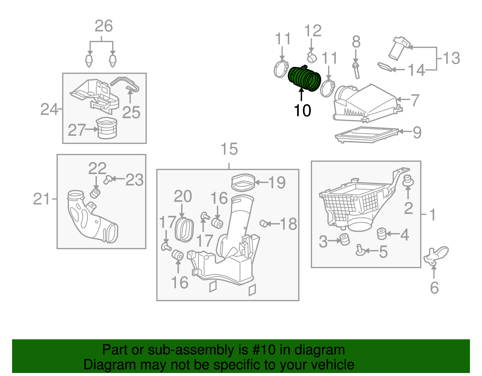 Genuine OEM Acura - Air Flow Tube Part# 17228-R70-A01 | Acura Parts For ...