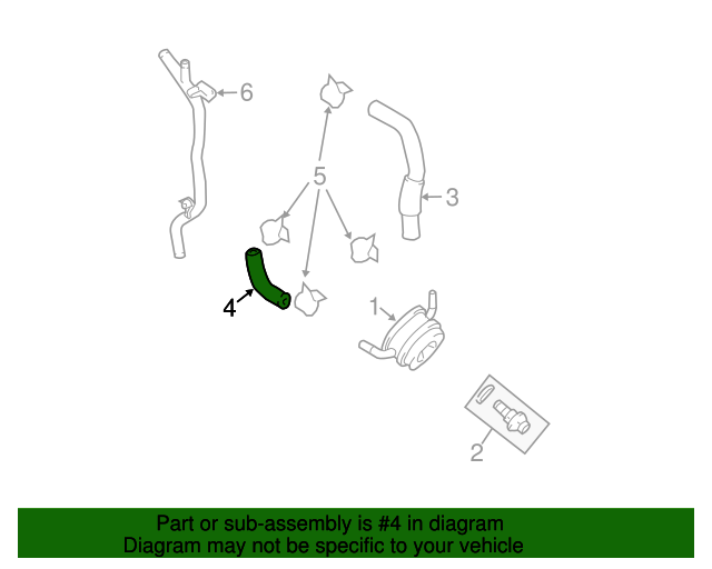 2003-2009 Lexus GX470 Hose 16282-0F010 | OEM Parts Online