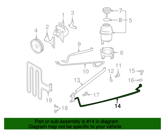 Genuine BMW 32-41-1-093-149 | Power Steering Return Hose | FREE ...
