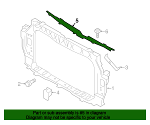 86353-1W200 - Sight Shield 2012-2017 Kia Rio | Kia.Parts Store
