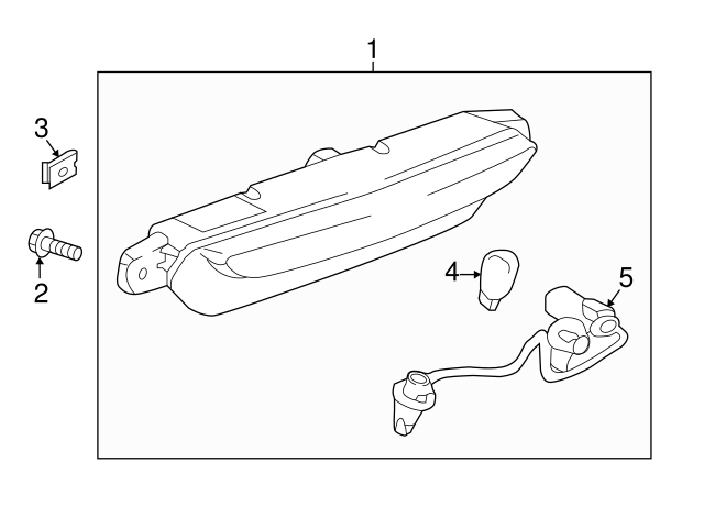 23354781 - Rear Fascia Lower Signal Lamp 2016-2020 Cadillac ...