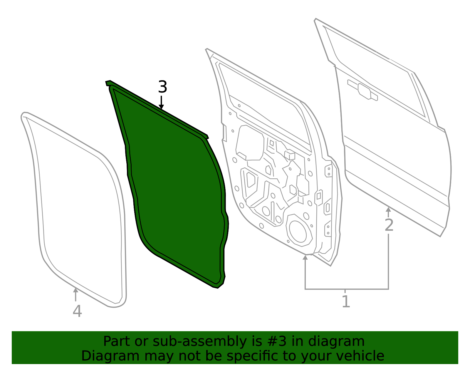 2019-2023 Ford Ranger | Door Weather-Strip | AB3Z-26253A10-B | Walls ...