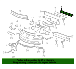 2005-2013 Chevrolet Corvette Front Bumper Fascia Retainer 15896308 GM ...