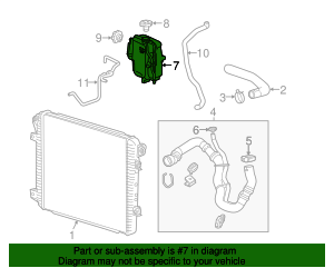84257137 - Radiator Surge Tank 2017-2019 GM | AutoNation Parts