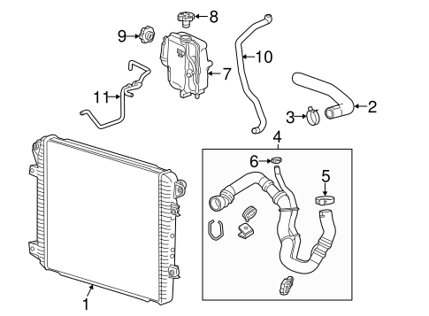Radiator & Components for 2020 Chevrolet Silverado 2500 HD | TascaParts.com