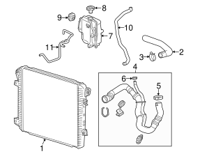 2017-2019 GM Radiator Surge Tank 84257137 | OEM Parts Online