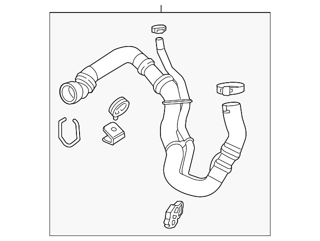 2017-2019 GM Radiator Outlet Hose 84401398 GM | GMPartsDirect.com