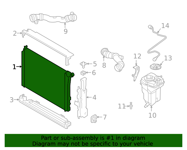 Genuine BMW 17-11-8-747-893 | Radiator | FREE Shipping on Most Orders ...