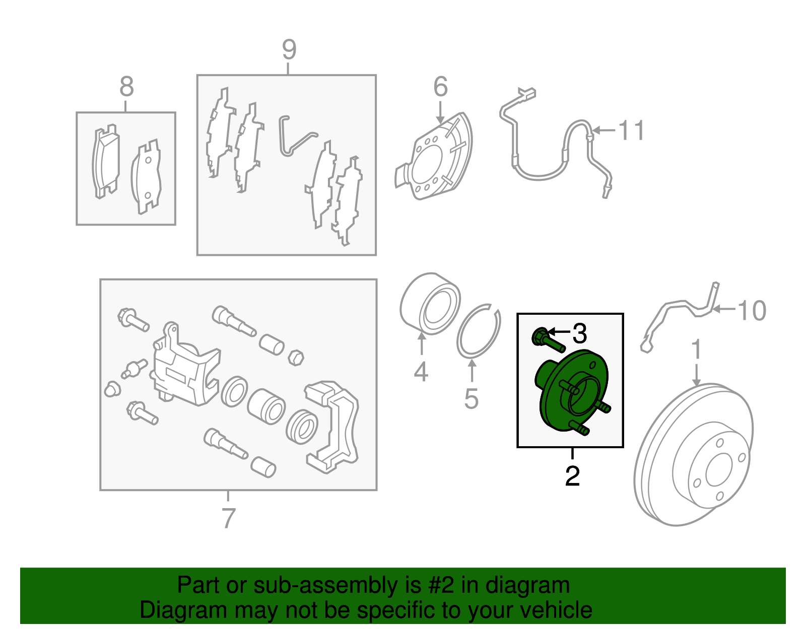2012-2024 Nissan Hub 40202-AX000 | My Nissan Part