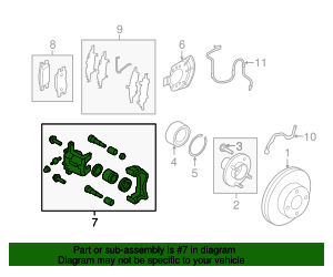 2012-2019 Nissan Caliper 41011-1HL0A | Nissan Parts Plus