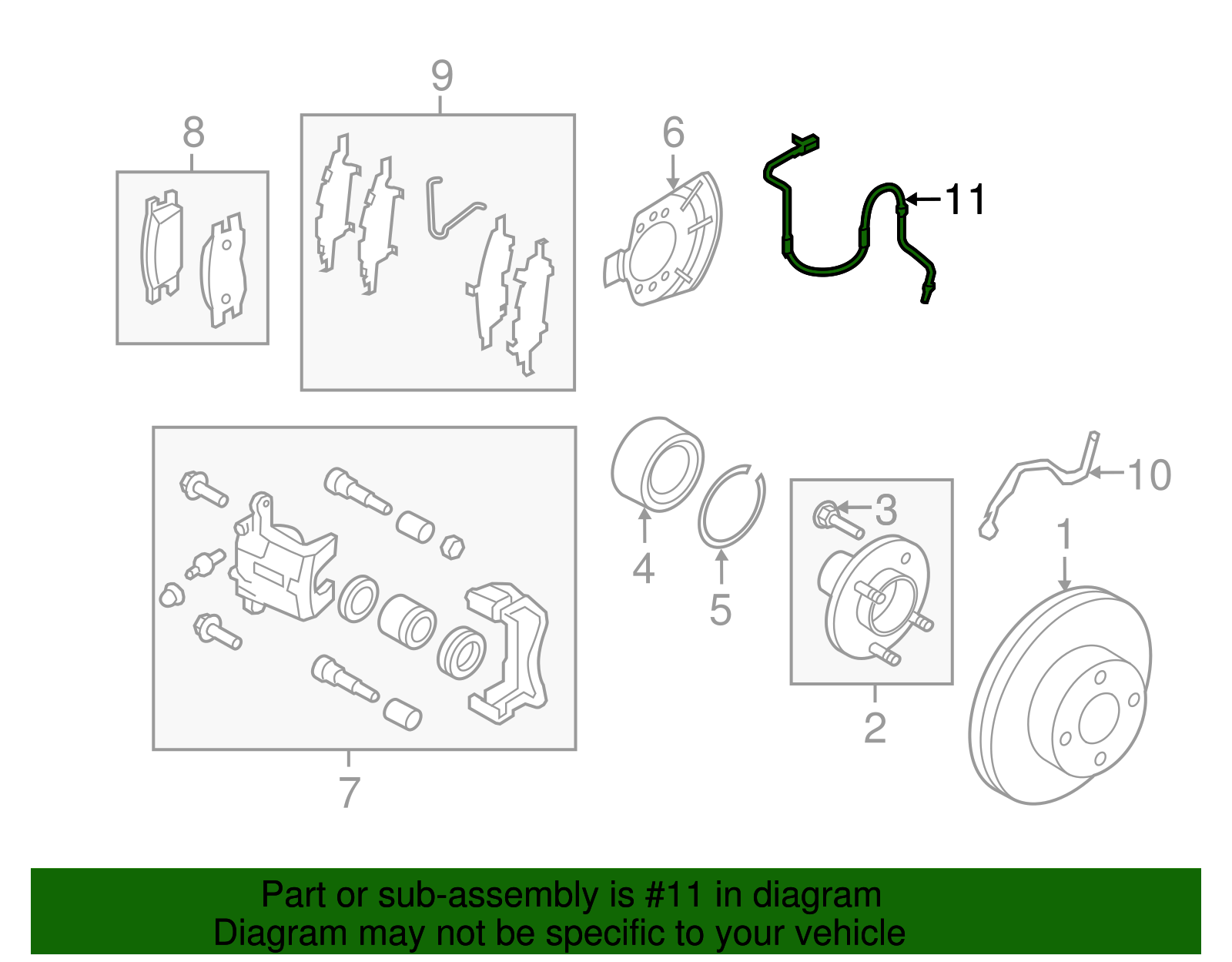 2012-2019 Nissan ABS Sensor 47910-1HA0A | Bill Kay Nissan Parts