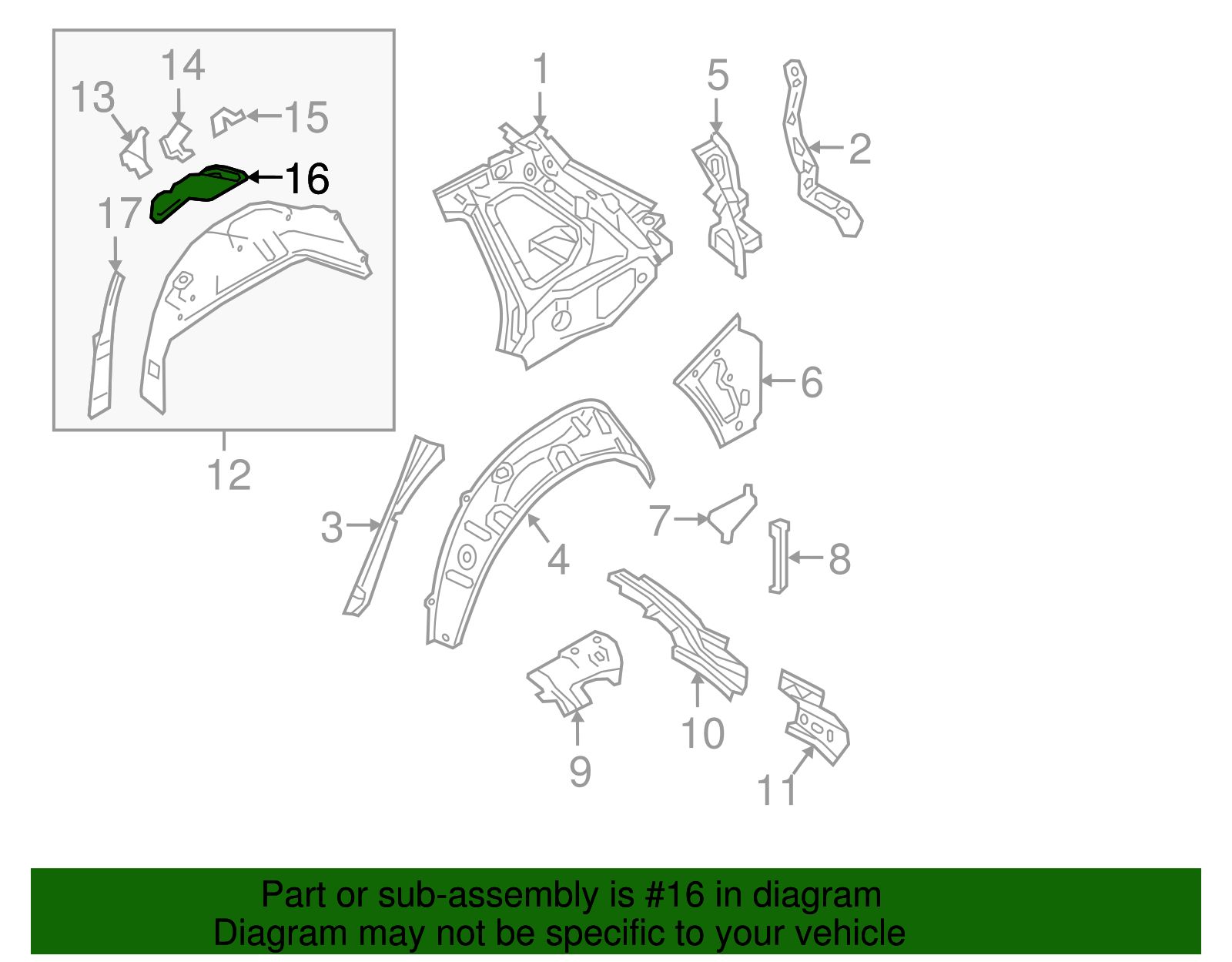 2018-2024 Volkswagen Tiguan Mount Plate 5QF-802-192 | QuirkParts
