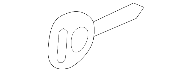 2006-2017 GM Door Lock and Ignition Key 23372322 GM | GMPartsDirect.com