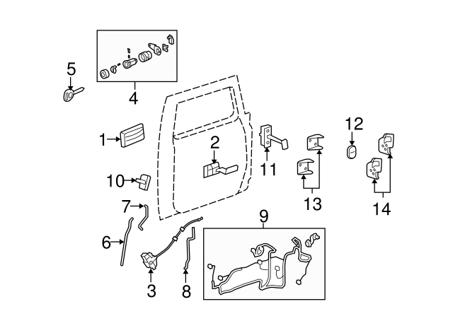 2006-2017 GM Door Lock and Ignition Key 23372322 | TascaParts.com