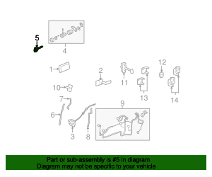 2006-2017 GM Door Lock and Ignition Key 23372322 GM | GMPartsDirect.com