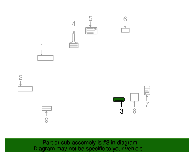 2013-2022 GM Fuel Information Label 22801873 | GMPartsDirect.com