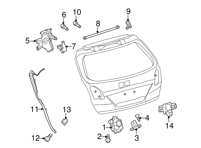2009-2015 Toyota Venza Control Rod 85475-0T010 | Toyota Parts Express