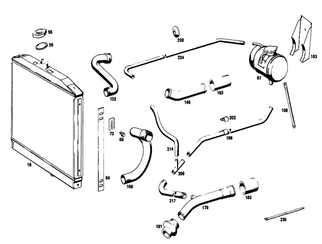 108-501-01-82 - Coolant Hose 1966-1971 Mercedes-Benz | Mercedes-Benz ...