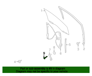 2015-2020 Ford Window Handle Screw 390334-S437M | TascaParts.com