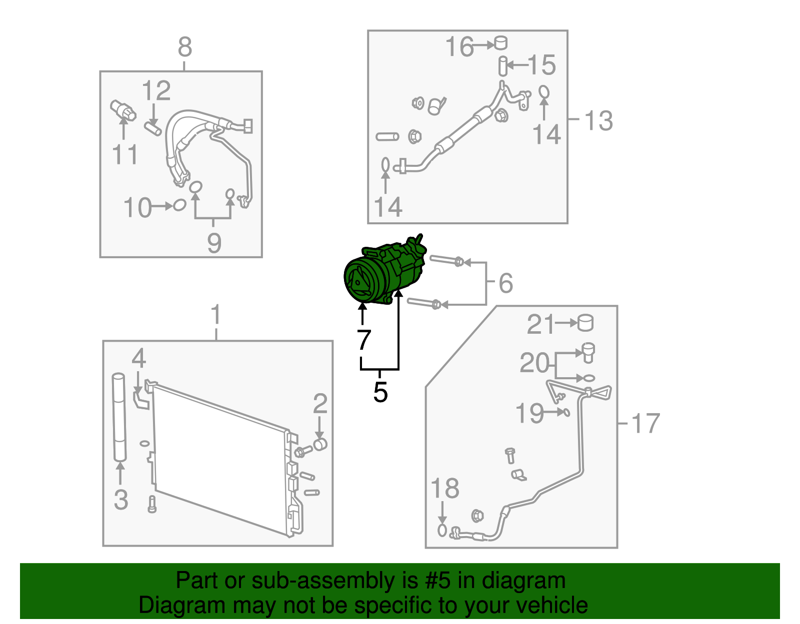 2012-2016 GM Compressor Kit 85665218 | TascaParts.com