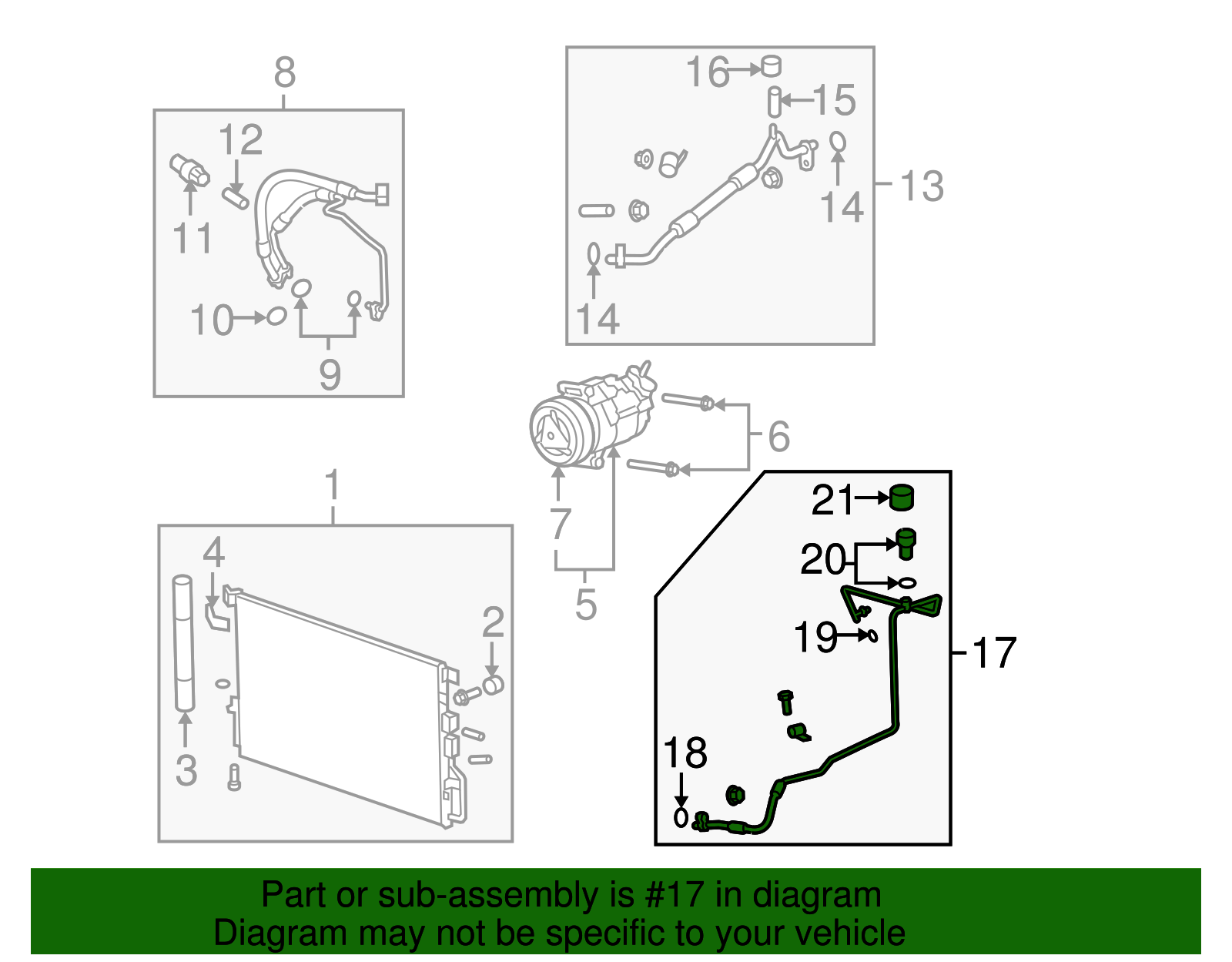 2015-2017 GM AC Hoses 23372178 GM | GMPartsDirect.com