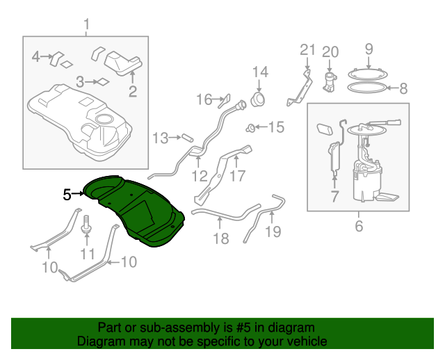 AL8Z-9B007-A - Tank Shield 2010-2012 Ford | AutoNation Parts