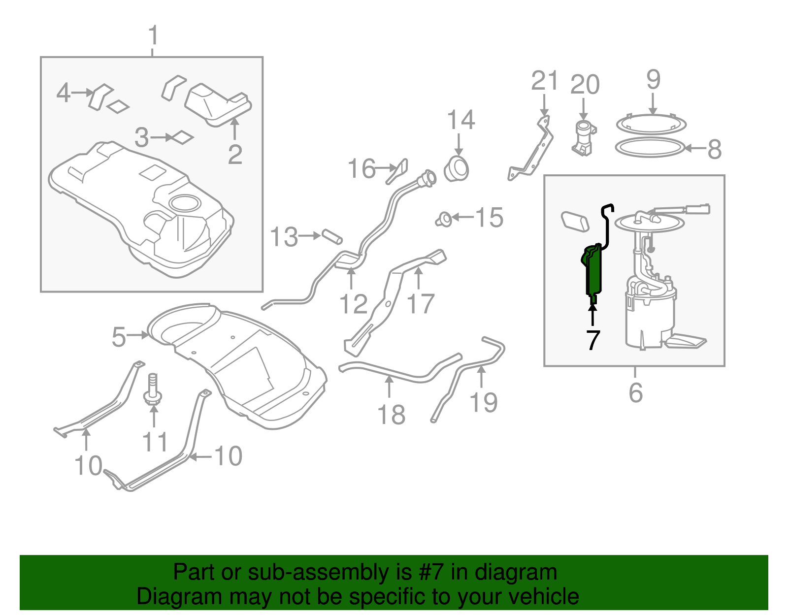 PS-378 - Motorcraft™ Fuel Gauge Sending Unit 2010-2012 Ford | Big 3 ...
