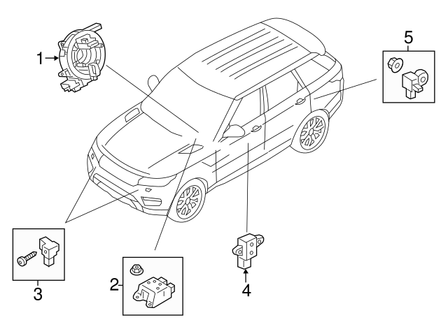 Genuine Clock Spring for 2017-2021 Land Rover | Land Rover Part ...