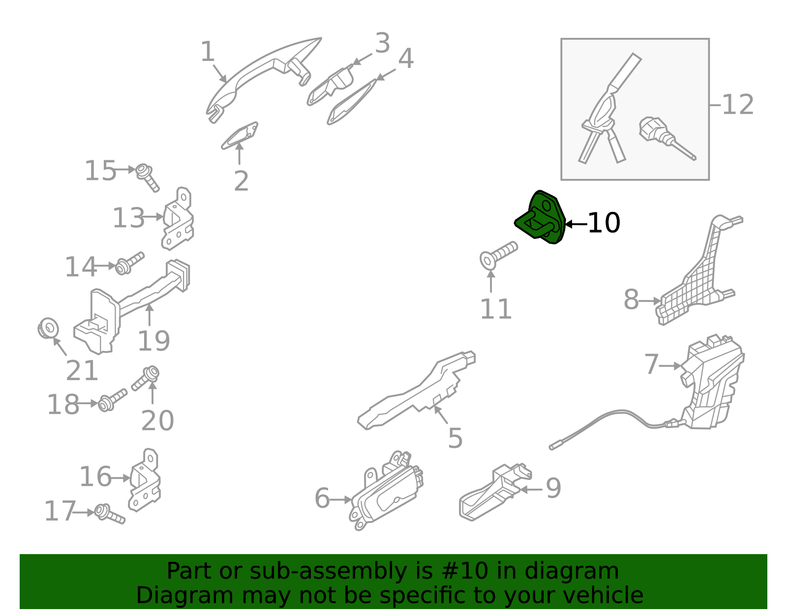 81350-KL000 - High-Quality Striker for 2023 Hyundai | AutoNation Parts