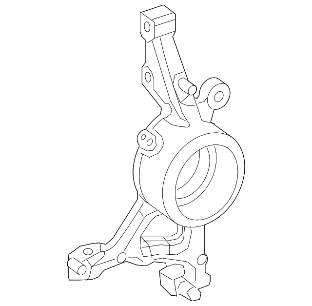 212-332-09-00 - Steering Knuckle - 2012-2018 Mercedes-Benz ...