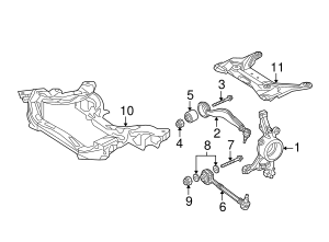 212-332-09-00 - Steering Knuckle - 2012-2018 Mercedes-Benz ...