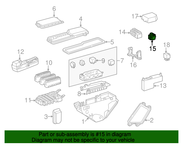 001-545-99-01 - Fuse Box 1998-2003 Mercedes-Benz | Mercedes-Benz USA Parts
