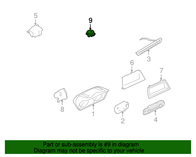 61359254025 - 2009-2014 BMW Rain Sensor (61-35-9-254-025) | BMW of ...
