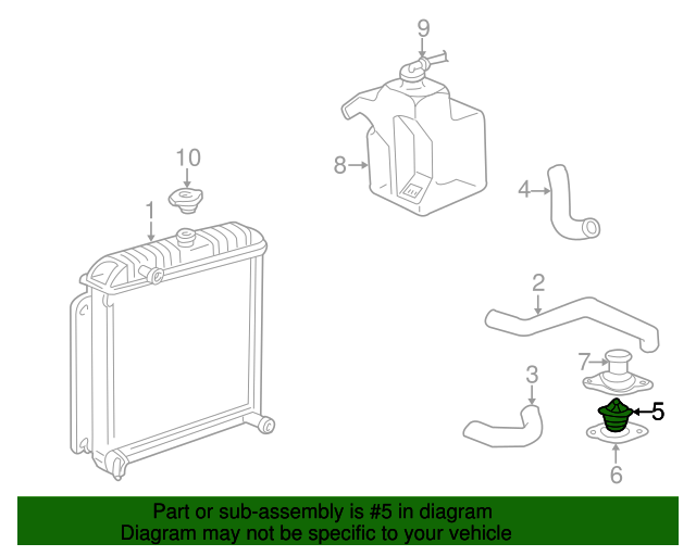 1984-2003 Mopar Engine Coolant Thermostat 52028185AC | Mopar Parts Canada